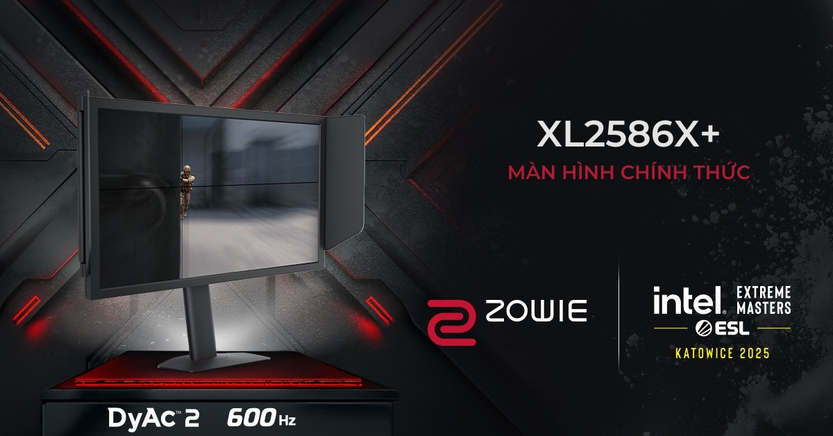 ZOWIE, đối tác màn hình chính thức của Intel Extreme Masters 2025-2027